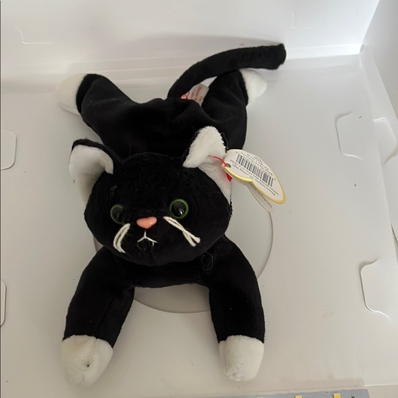 Ty | Cat | Ty Zip Rare Black And White Plush Cat Toy | Poshmark